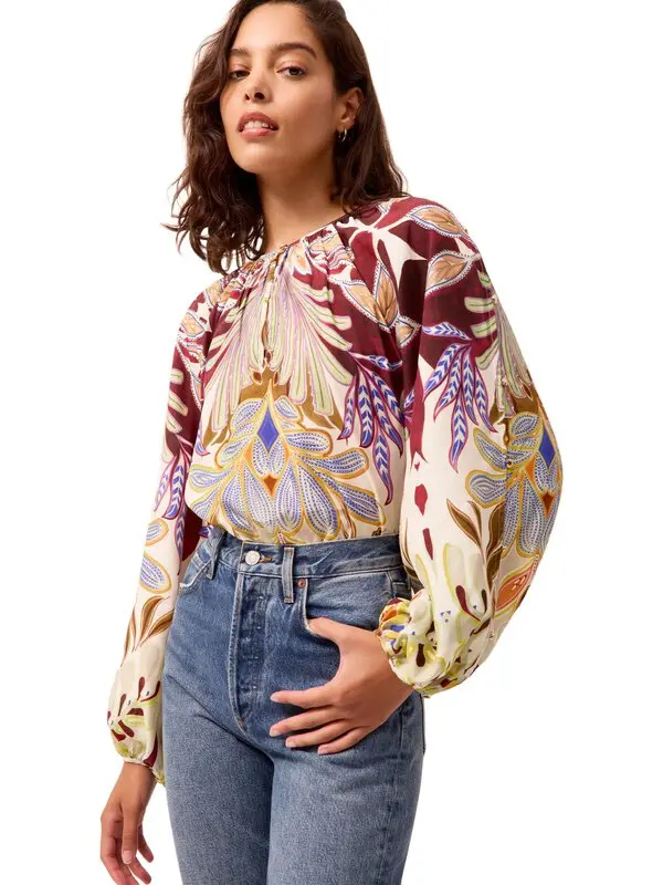 MARIE OLIVER Arabella Printed Blouse - Tranquility