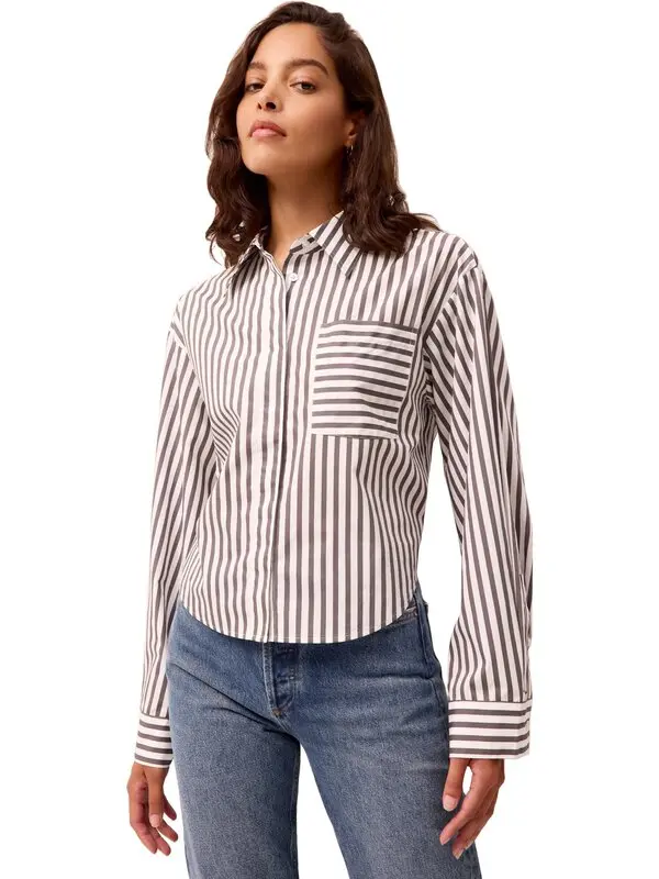 MARIE OLIVER Kirven Striped Blouse - Stratos