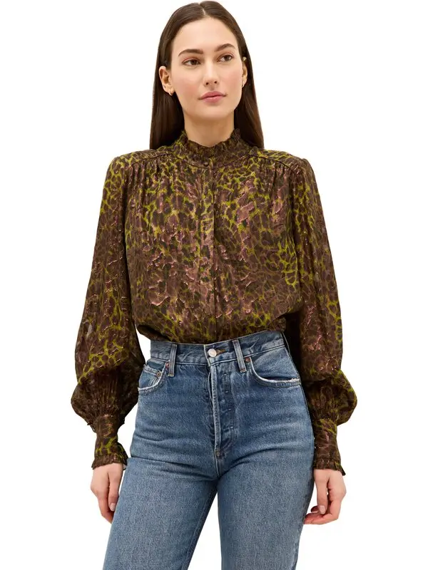 MARIE OLIVER Montana Blouse - Grasslands