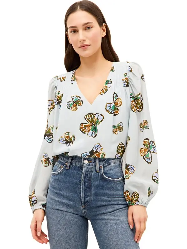 MARIE OLIVER Rosalind Printed Blouse - Adonis