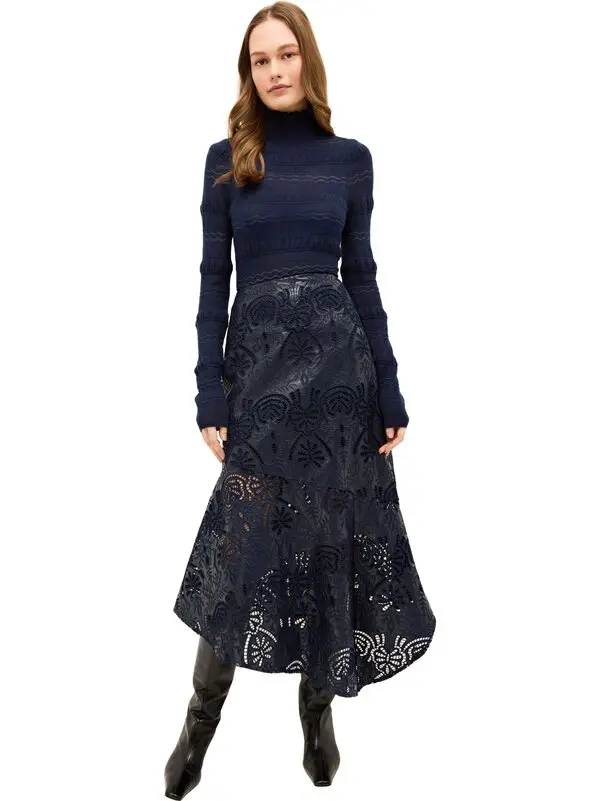 MARIE OLIVER Casey Skirt - Naval