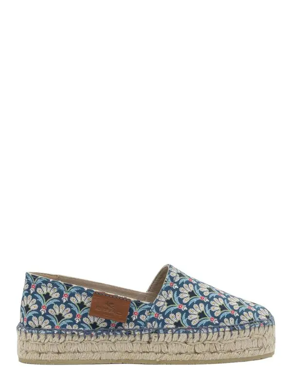 Etro Cotton Espadrilles - Blue