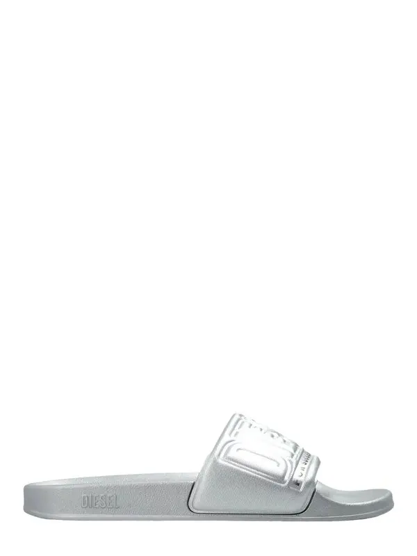 DIESEL® Mayemi Slides - Silver
