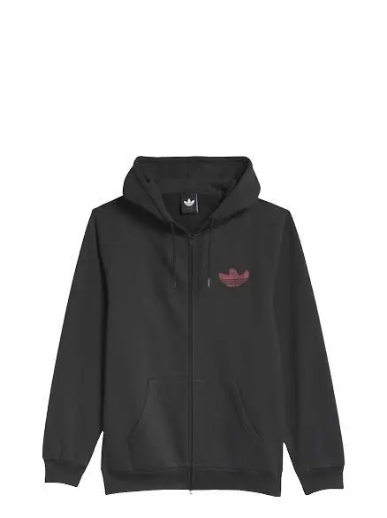 Adidas Graphic Zip-up Hoodie - Black Shadow Red