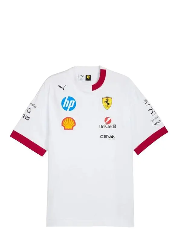 PUMA Scuderia Ferrari 2025 Drivers T-shirt - White