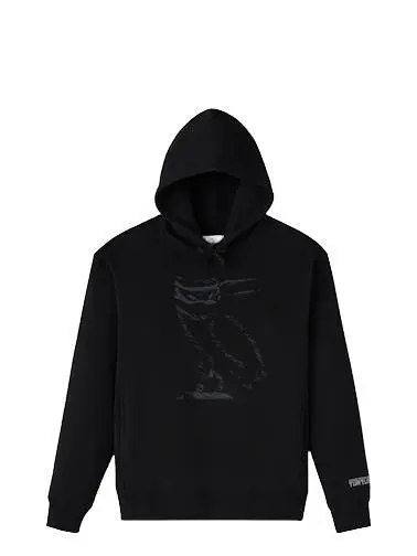 OVO Printed Hoodie - Black