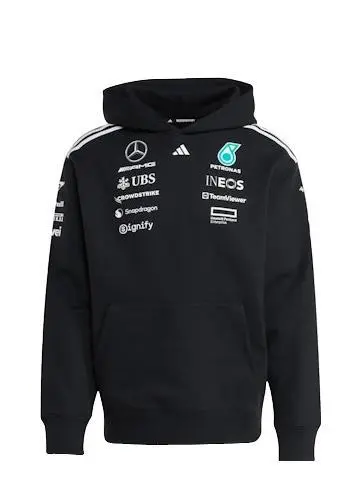 Adidas Mercedes Amg Petronas F1 Team Hoodie - Black (2025)