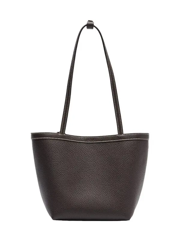THE ROW Park Medium Leather Shoulder Bag - Brown