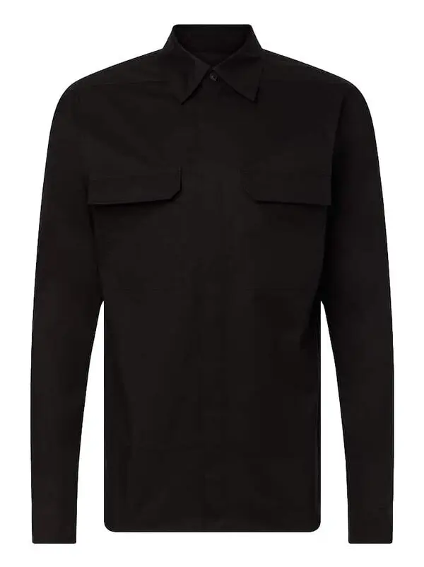 Rick Owens Cotton Shirt - Black