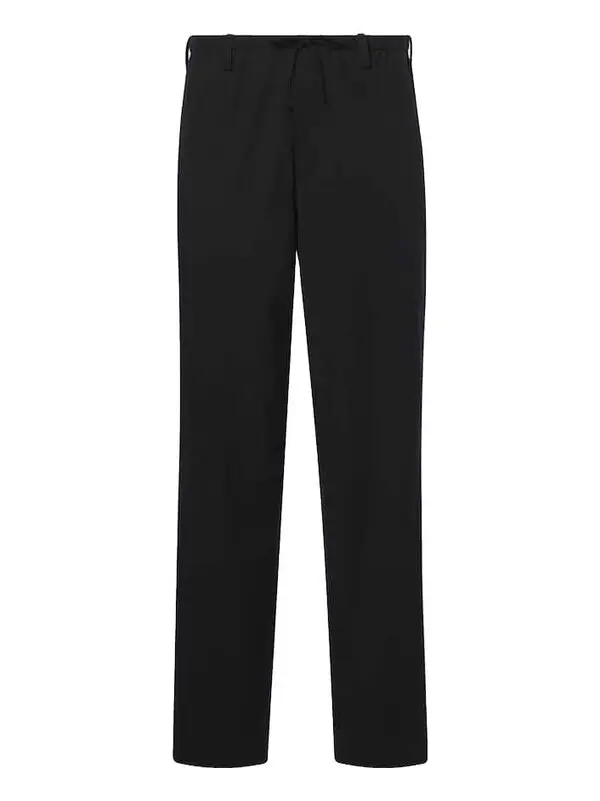 Dries Van Noten Cotton Straight Pants - Black