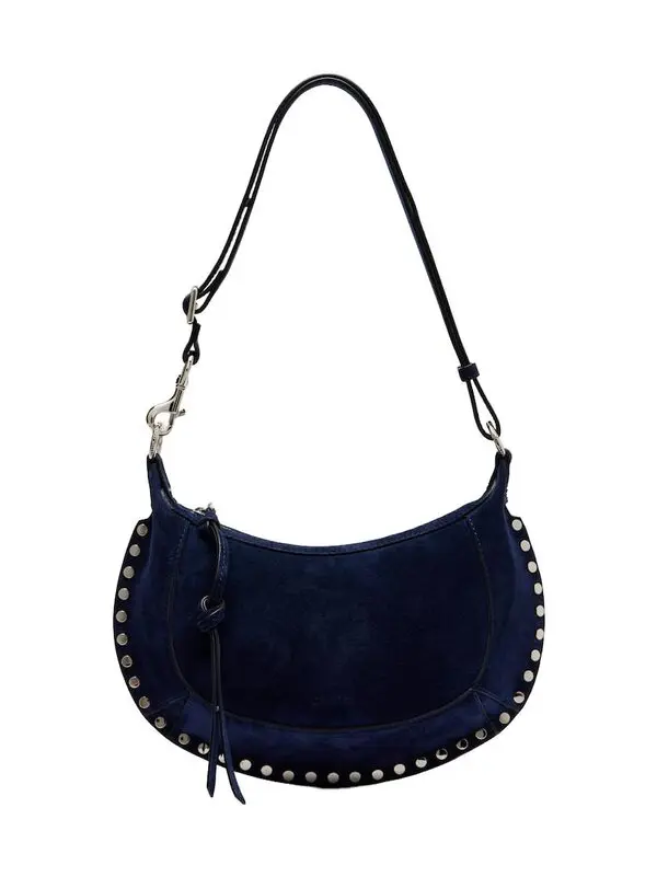 Isabel Marant Oskan Moon Suede Shoulder Bag - Blue