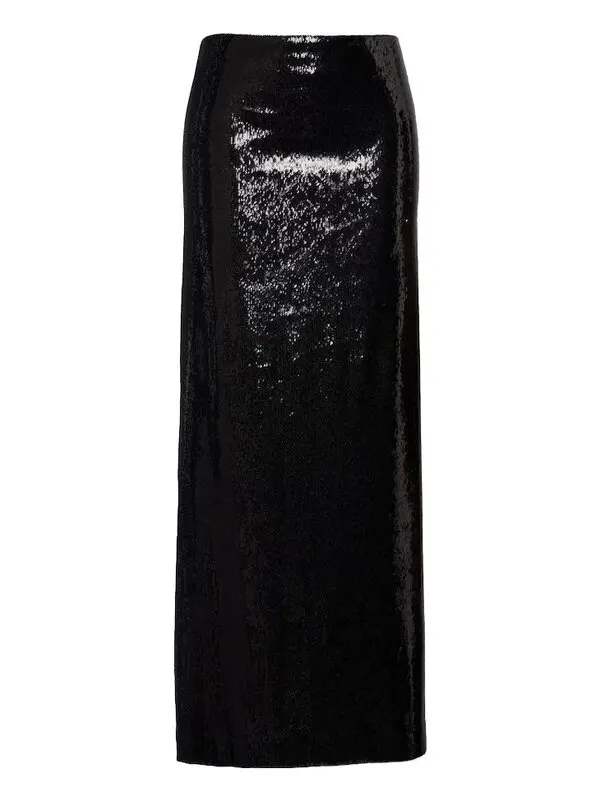 TOTEME Sequined Maxi Skirt - Black