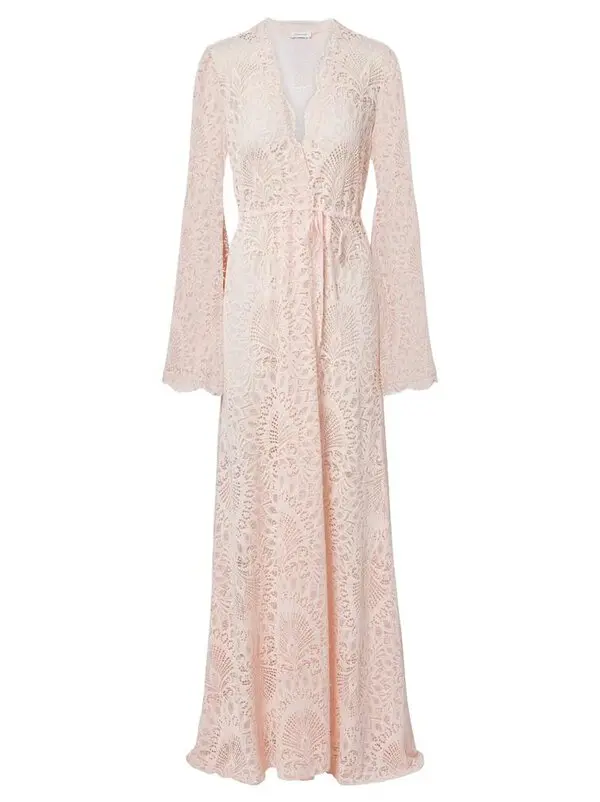 ALEXANDRA MIRO Ophelia Lace Maxi Dress - Pink