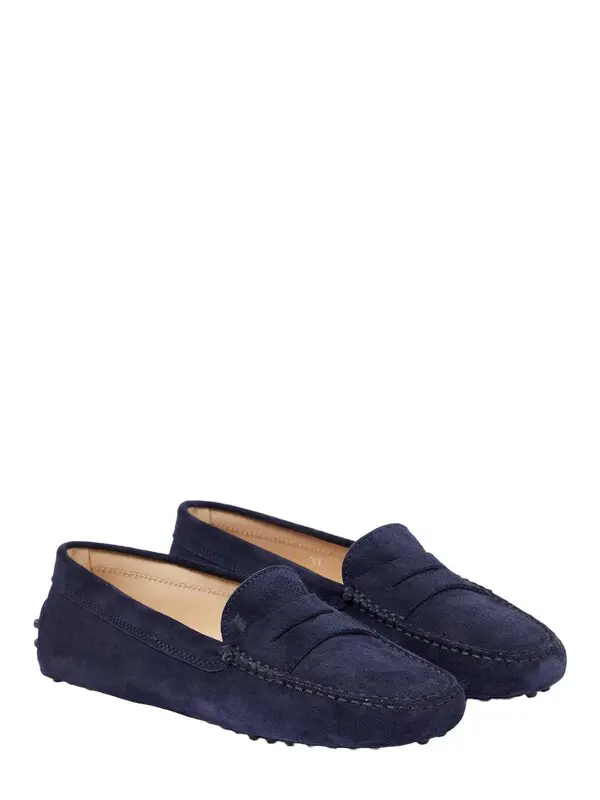 TOD'S Gommino Suede Loafers - Blue