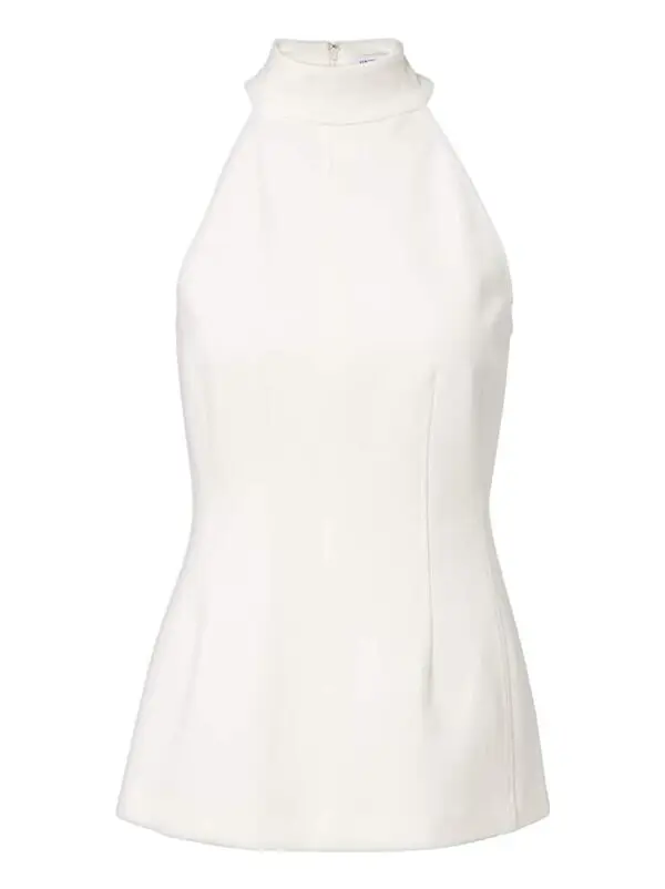 Veronica Beard Johanne Halterneck Top - White