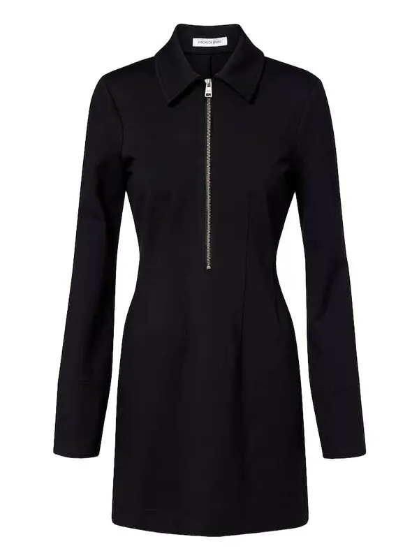 Veronica Beard Capelle Zip-up Minidress - Black