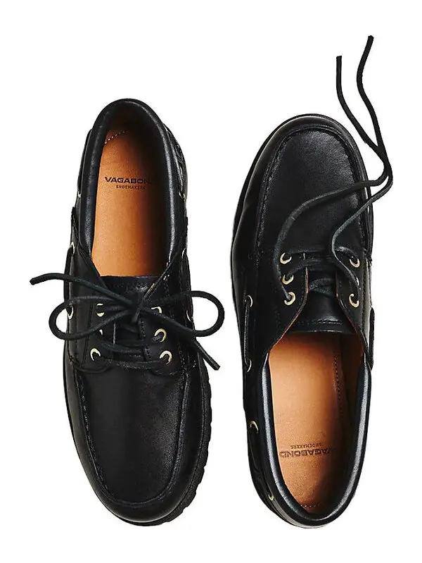 VAGABOND SHOEMAKERS Joslyn Boat Shoes - Black