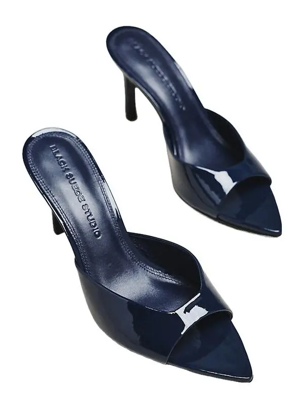BLACK SUEDE STUDIO Brea 80 Open-toe Heels - Midnight