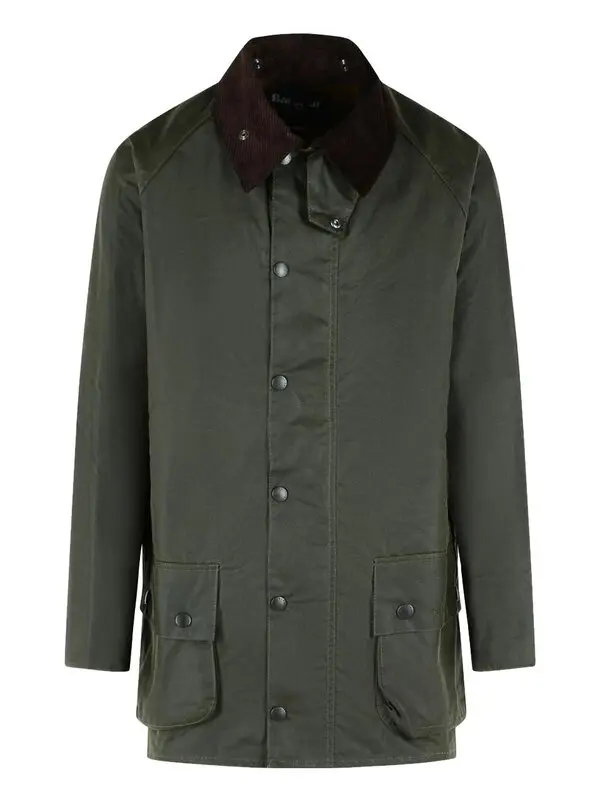 Barbour Beaufort Waxed Cotton Parka - Green