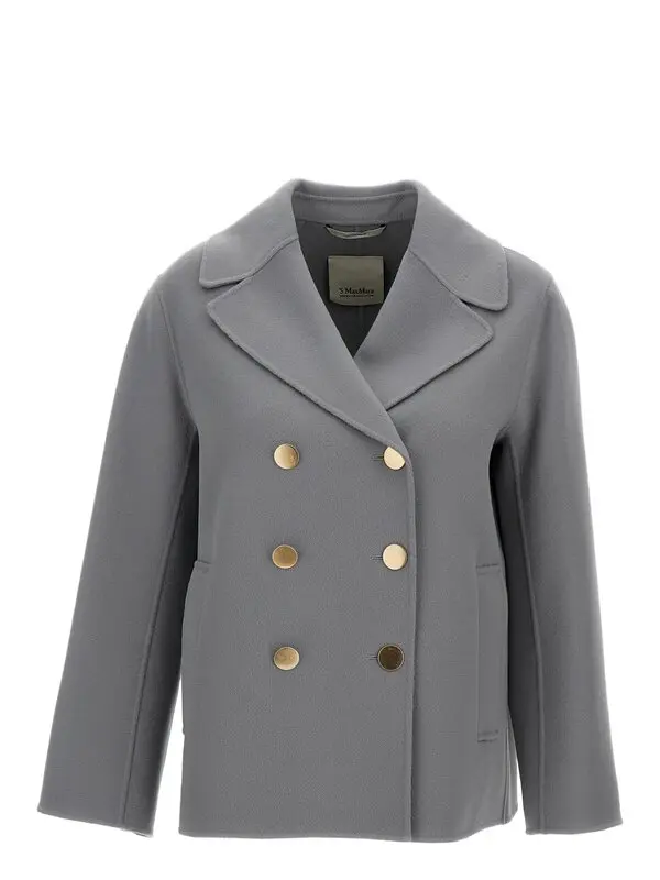 Max Mara Margot Double-breasted Coat - Grey