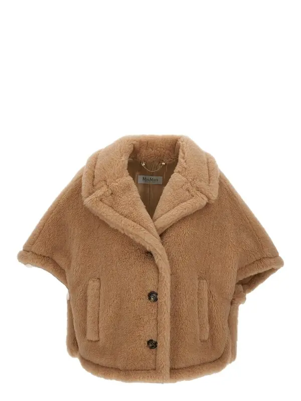 Max Mara Corvino Fur Cape - Beige