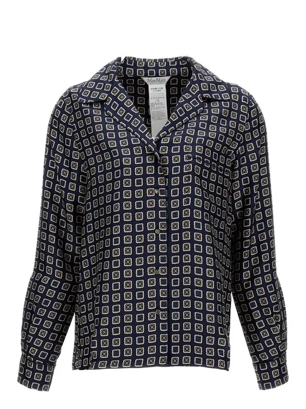 Max Mara Printed Silk Shirt - Multicolor