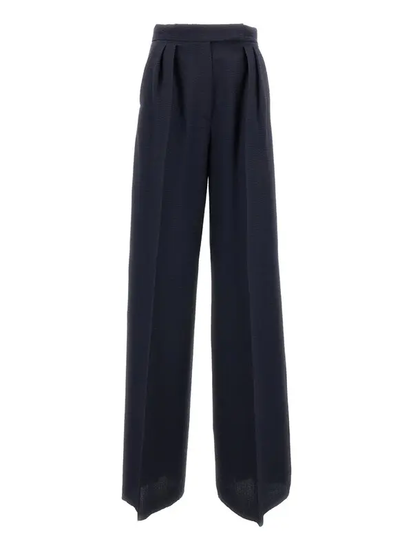 Max Mara Straight Leg Trousers - Blue