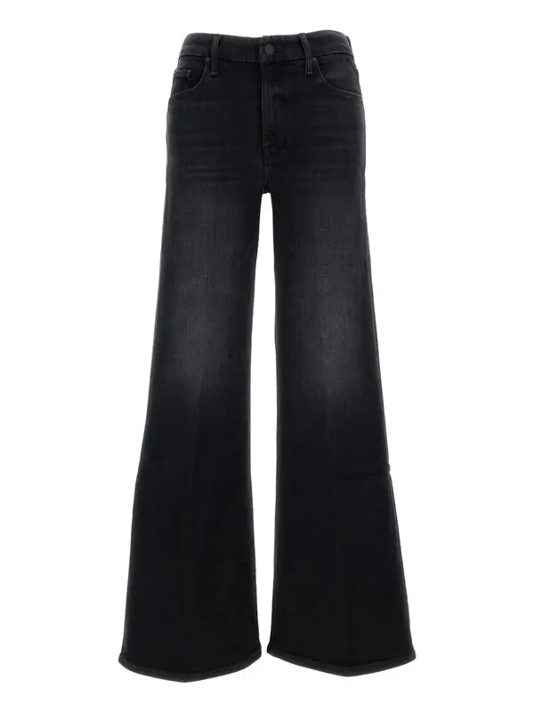 MOTHER The Roller Sneak Jeans - Black