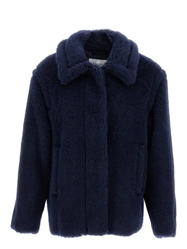Max Mara Fur Coat - Blue
