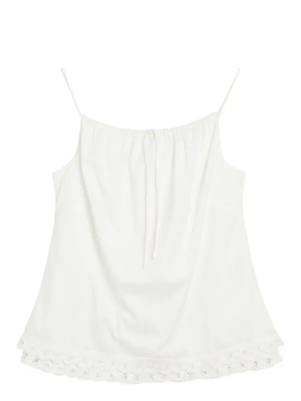 BY MALENE BIRGER Elle Organic Cotton Top - Soft White