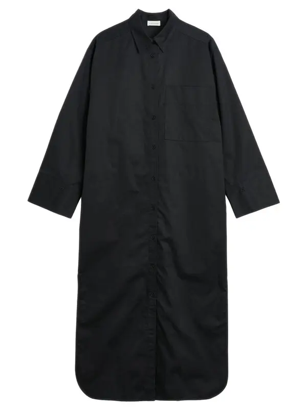 BY MALENE BIRGER Perros Organic Cotton Maxi Dress - Black