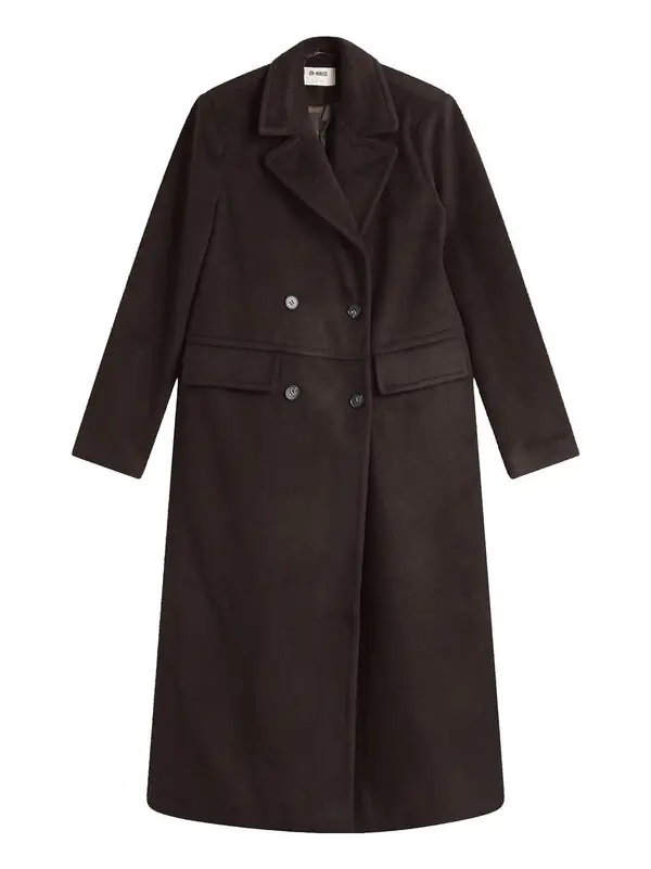 4TH & RECKLESS Melia Maxi Coat - Chocolate