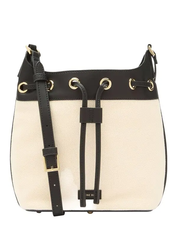 ANINE BING Mini Alana Bucket Bag - Beige