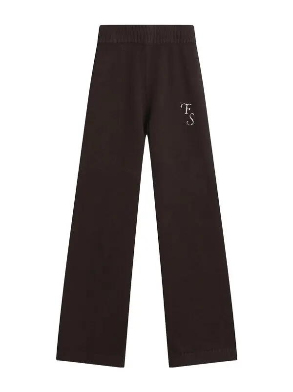 4TH & RECKLESS Jackson Knitted Trousers - Chocolate