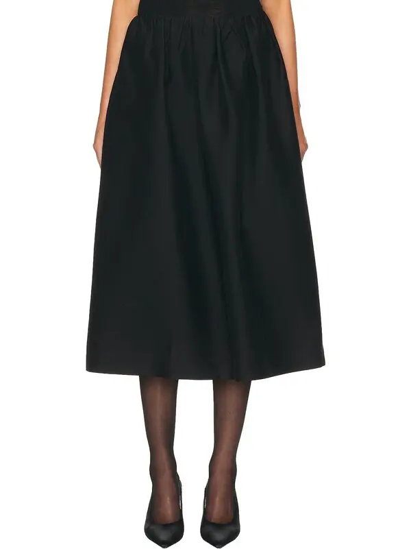 TOTEME Gathered Evening Skirt - Black