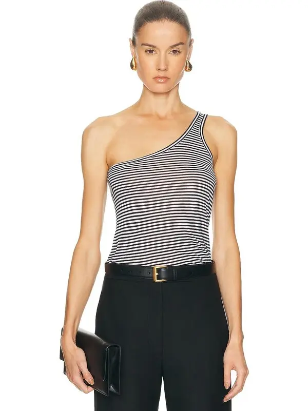 TOM FORD One Shoulder Top - Black & White