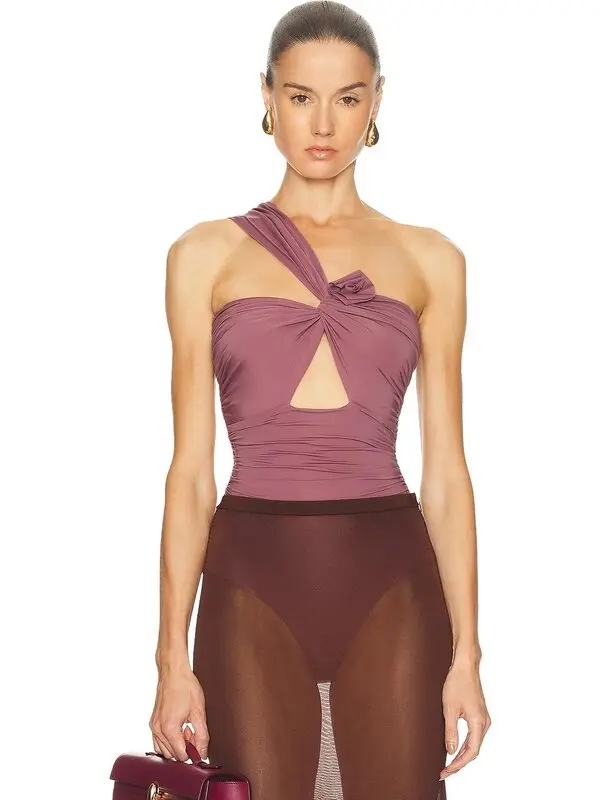 MAYGEL CORONEL Rodriguez Bodysuit - Acai