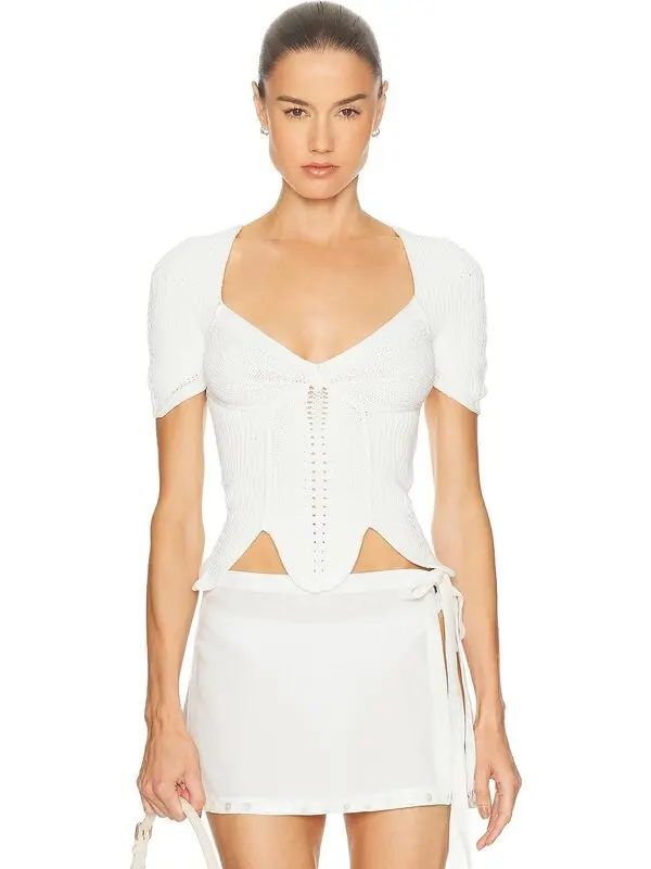 Cult Gaia Eliza Top - Off White