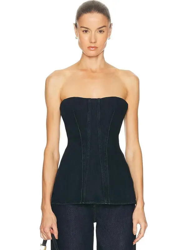 AGOLDE Lara Corset Top - Night Sky