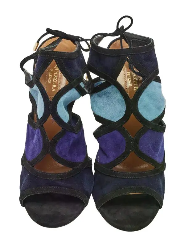 AQUAZZURA Vika Strappy Sandals - Blue