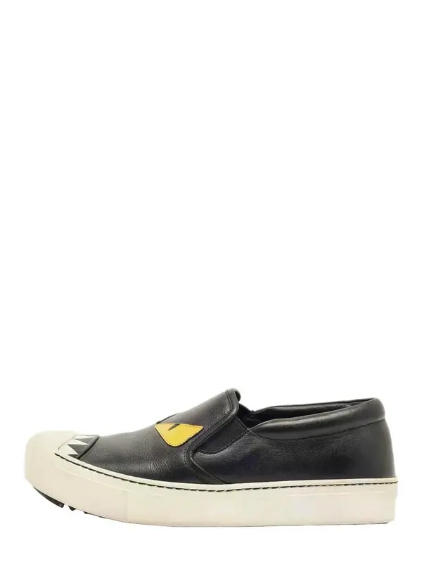Fendi Leather Sneakers - Black