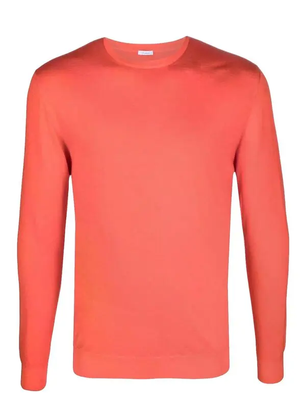 Malo Rib-trimmed Crew-neck Jumper - Red