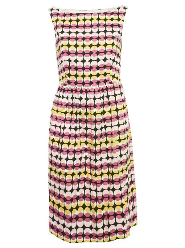 Max Mara Dot-print Midi Dress - Black