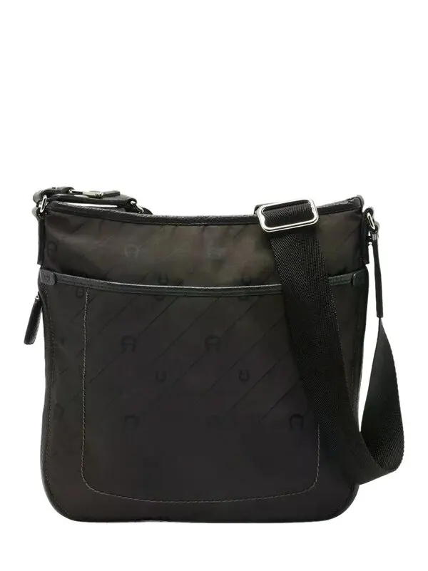 AIGNER Monogram Messenger Bag - Brown