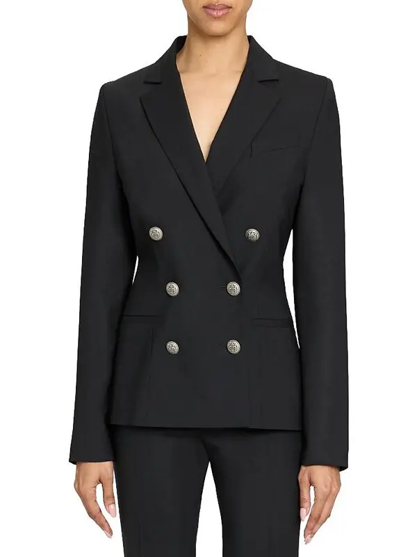 Santorelli Quinn Double-breasted Jacket - Black