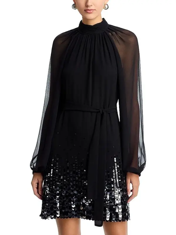 UNGARO Bradly Dress - Black