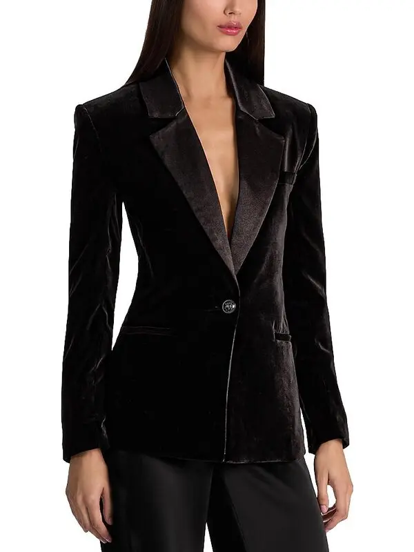 Alice + Olivia Silas Slim Blazer - Black