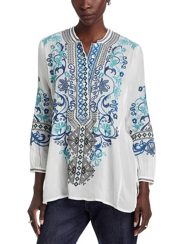 Johnny Was Romilly Tunic - White