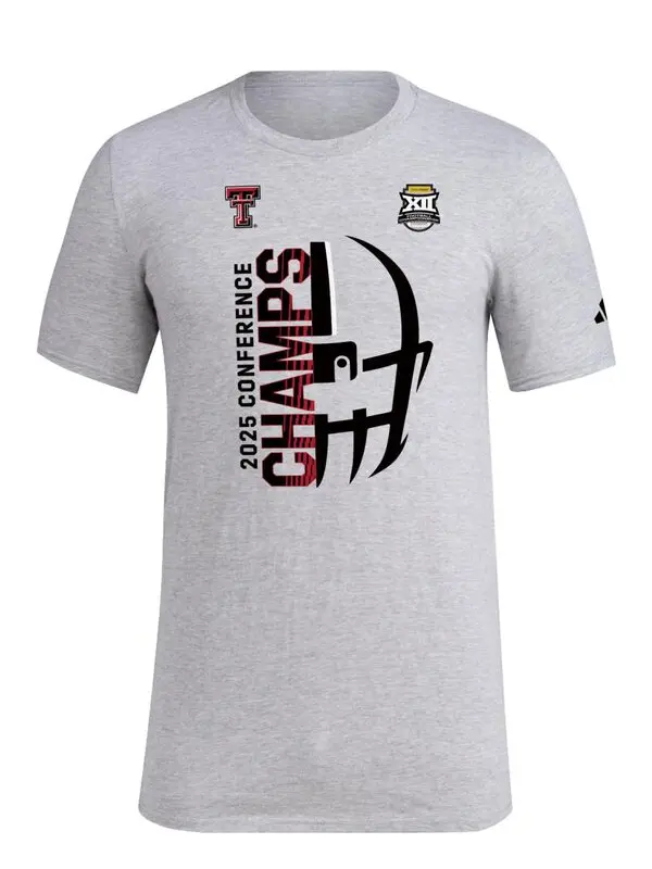 Adidas Texas Tech Raiders Conference Champions Pregame Tee - Medium Grey Heather / Ncaa-txt-7tb