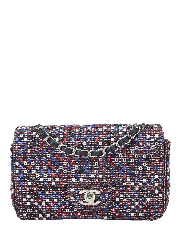 Chanel Embellished Tweed Flap Bag - Multi